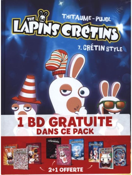 Lapins crétins - pack 2+1 - tomes 7 à 9