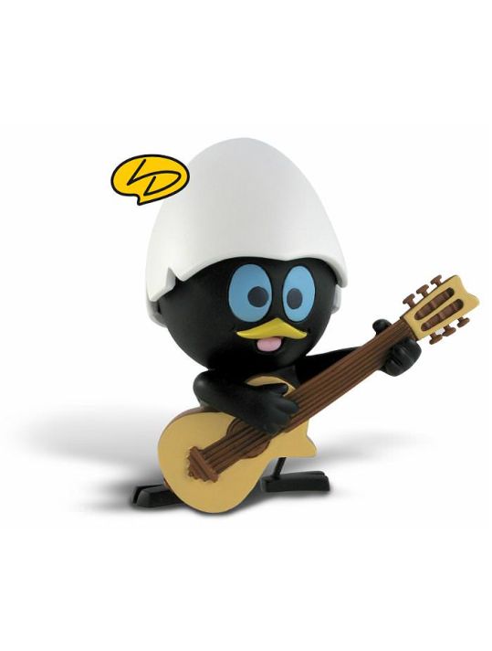 Figurine en Résine Calimero;et sa guitare