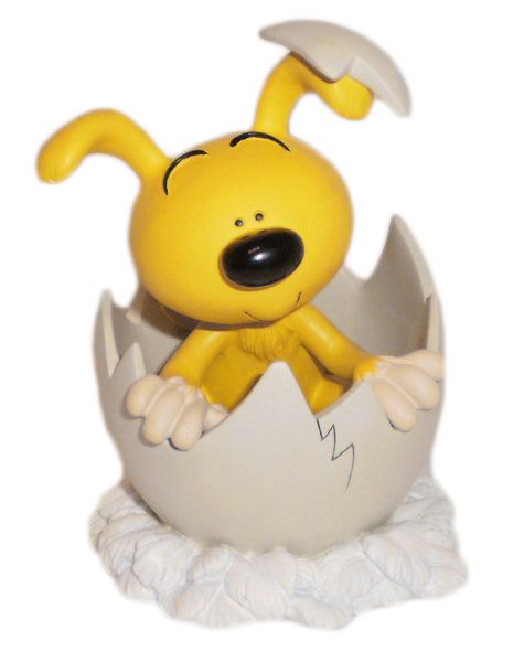 Figurine Marsupilami Bibu sortant de l'œuf
