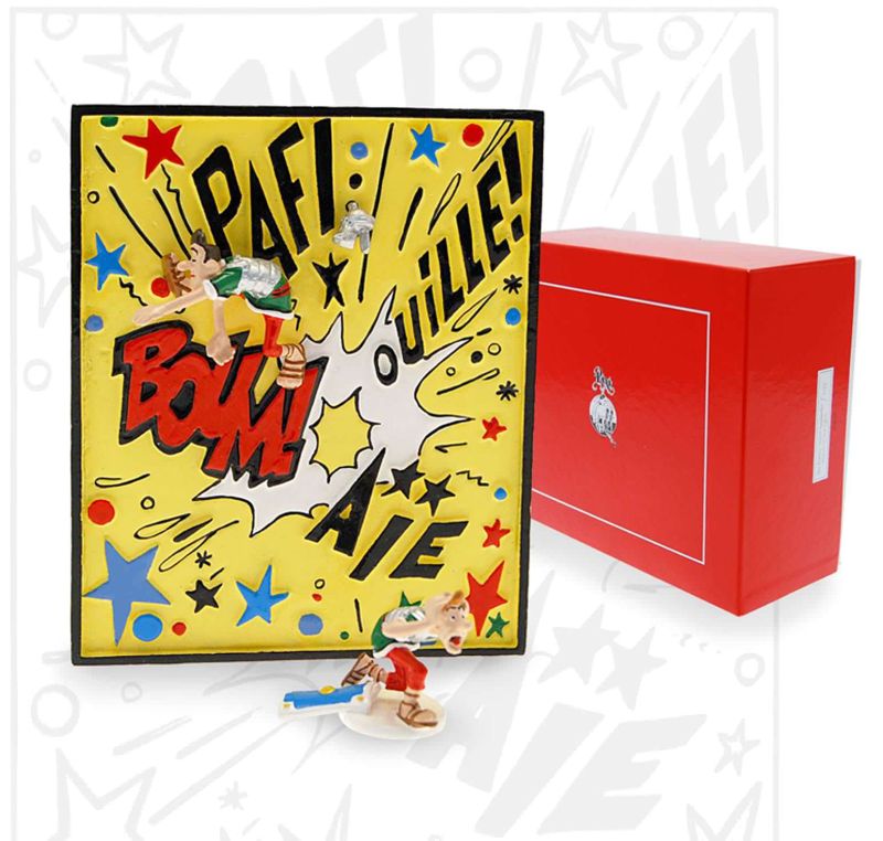 Figurine Astérix - Paf ! Boum ! Ouille ! Aïe ! - Diorama en métal