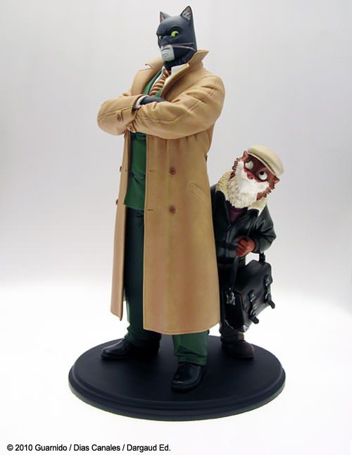 figurine résine Blacksad ; Statue John & Weekly